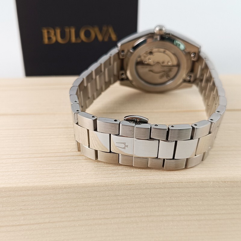 Bulova Surveyor Classic Men's Green Dial 96B429 Automatic Chronograph ...