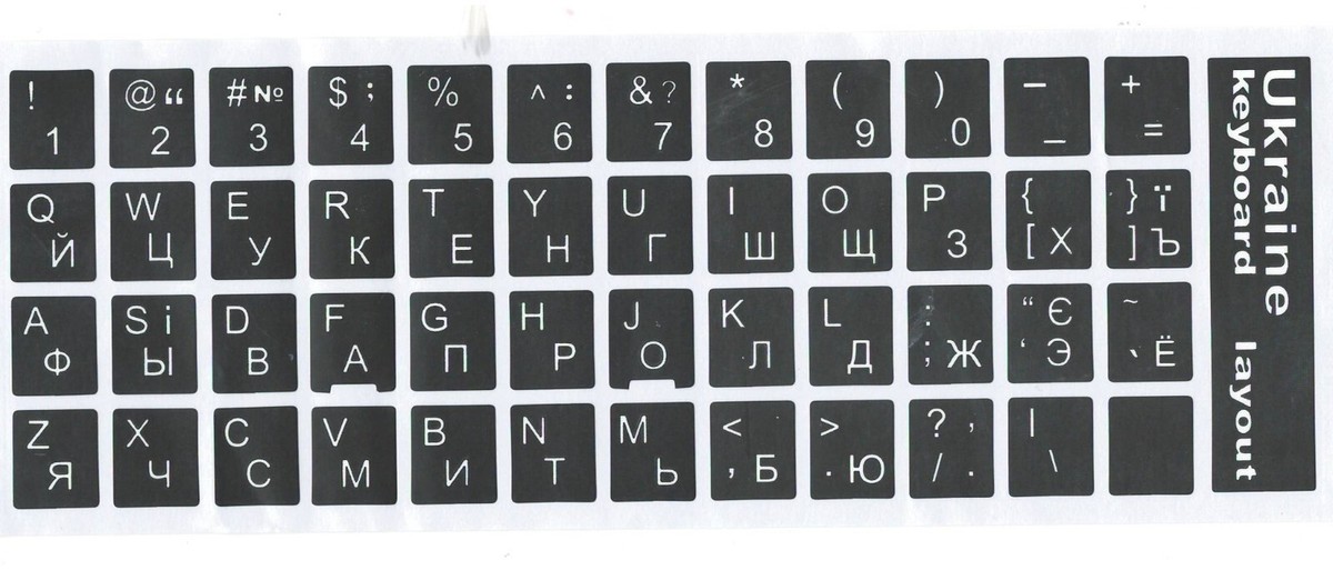 English Russian Keyboard Stickers Mac Glarefree Vinyl