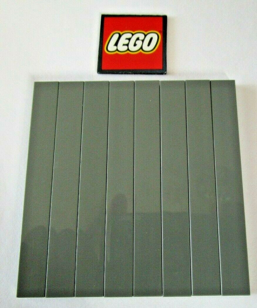 LEGO 1x8 Tiles (Packs of 8) - Choose Tile Colour covers 8x8 - Design ...