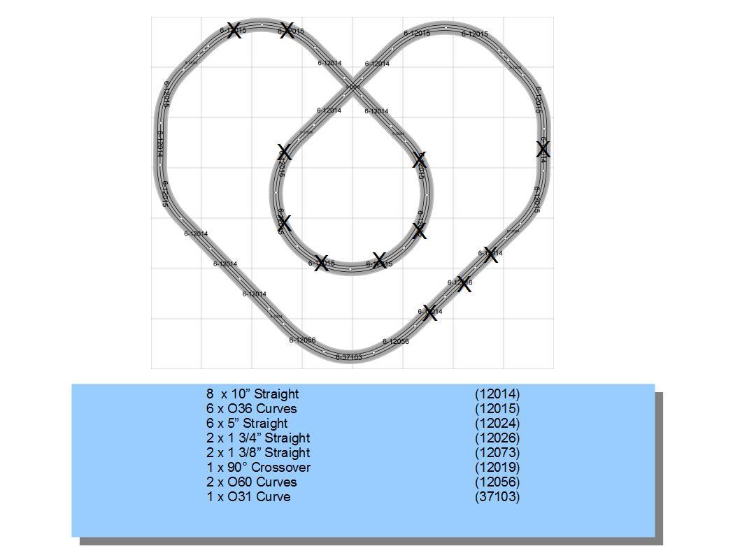 LIONEL FASTRACK 40 x 60 TO THE HEART OF CHRISTMAS TRACK LAYOUT ADD-ON ...