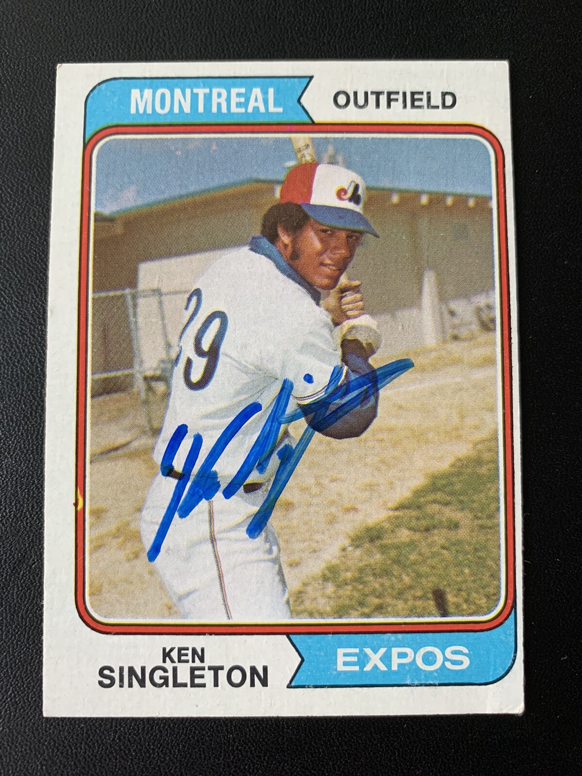 Ken Singleton Signed 1974 Topps #25 Card Montreal Expos Autograph COA ...