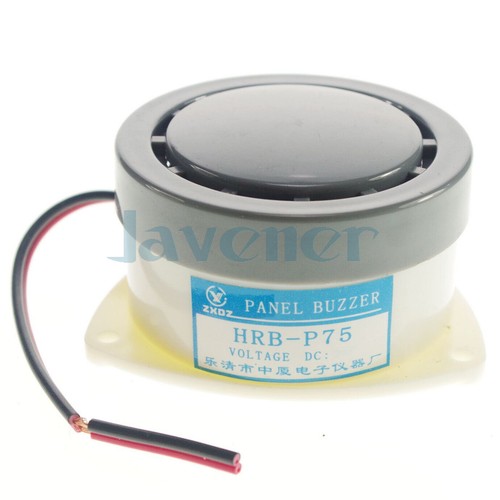 12V/24V/110V/220V 75mm Mount Diameter Panel Electronic Buzzer Alarm | eBay