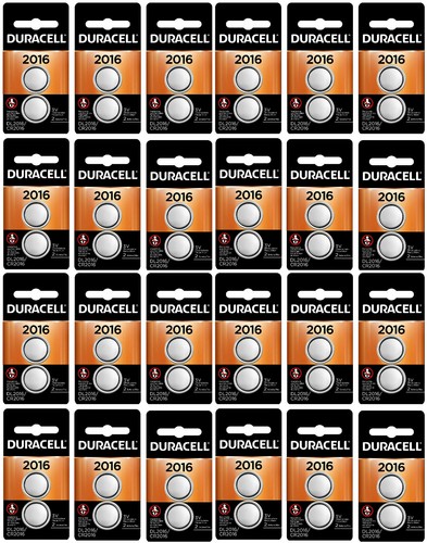 Duracell 2016 3V Lithium Coin Battery Long Lasting [2028] DL2016 CR2016 ...