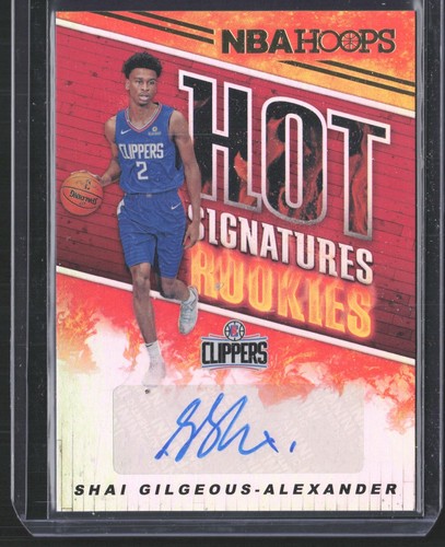 2018 Panini NBA Hoops Shai Gilgeous-Alexander #HSR-SGA Autograph Rookie ...