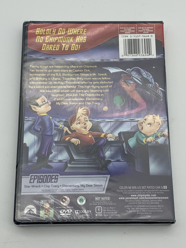 Alvin and the Chipmunks Go to the Movies Star Wreck DVD 2009 New Sealed ...