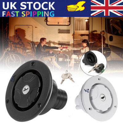 Fresh Water Lock Inlet Hatch Filler Tank Cap For Caravan Motorhome RV ...
