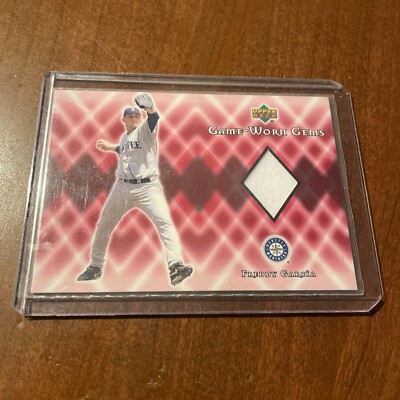 2002 Upper Deck - Game Worn Gems G-FG Freddie Garcia - Seattle Mariners ...