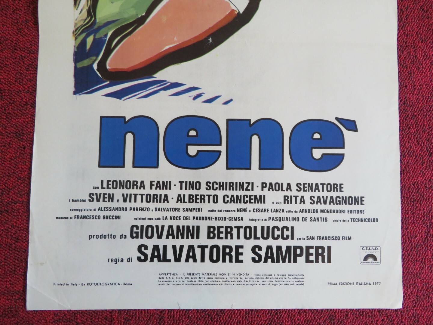 NENE / Sweet Adolescents ITALIAN LOCANDINA (27.5"x13") POSTER S SAMPERI ...