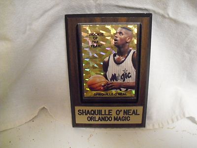 SHAQUILLE O'NEAL ORLANDO MAGIC PLAQUE WITH SPECIAL PROMO SHAQ CARD | eBay