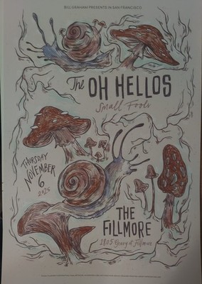 Mint THE OH HELLOS Fillmore Poster 2025 | eBay