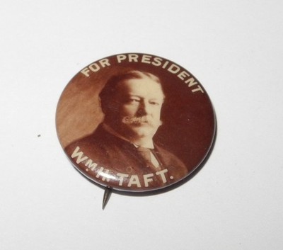 1908 William Howard Taft Political Campaign President Election Button 7 ...