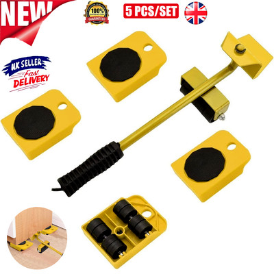 Heavy Duty Furniture Shifter Lifter 5PCS Wheels Moving Slider Mover ...