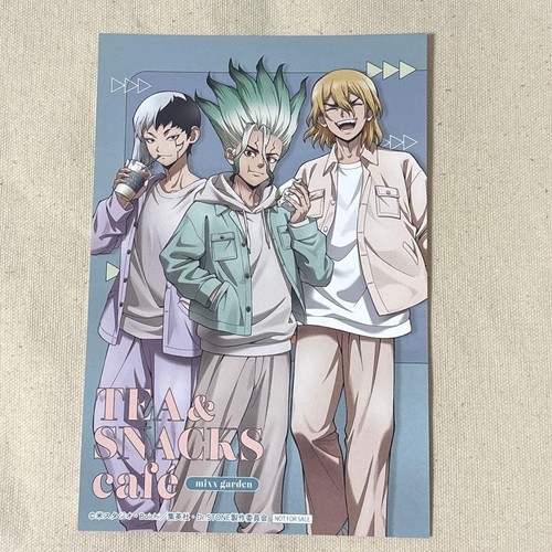 Dr.Stone Senku & Gen & Ryusui Illustration Card Japan Anime | eBay