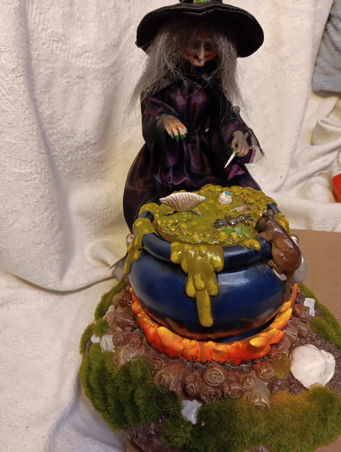 12" Witch Couldron Animated Singing Monster Mash Working Vintage PEAKTOP | eBay