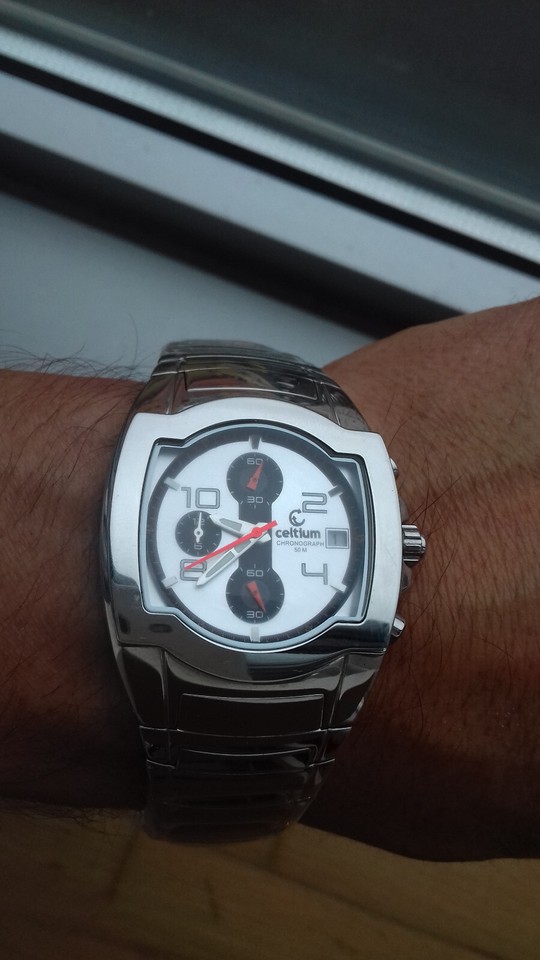 Celtium V555B CHRONOGRAPH STEEL Vintage Collection NOS Montre Watch Uhr ...