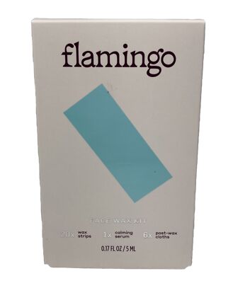 Flamingo FACE WAX KIT each kit contains 20x Strips 1x Calming Serum 6x ...
