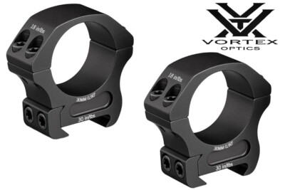 Vortex Pro Series 30mm LOW Height Rifle Scope Rings Picatinny Weaver ...