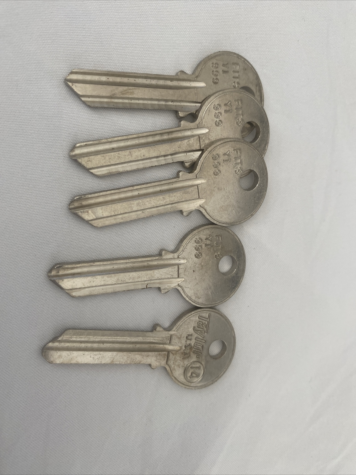 TAYLOR USA 14 Fits Y1 999 Blank Keys Set Of 5- Vintage Stock | eBay
