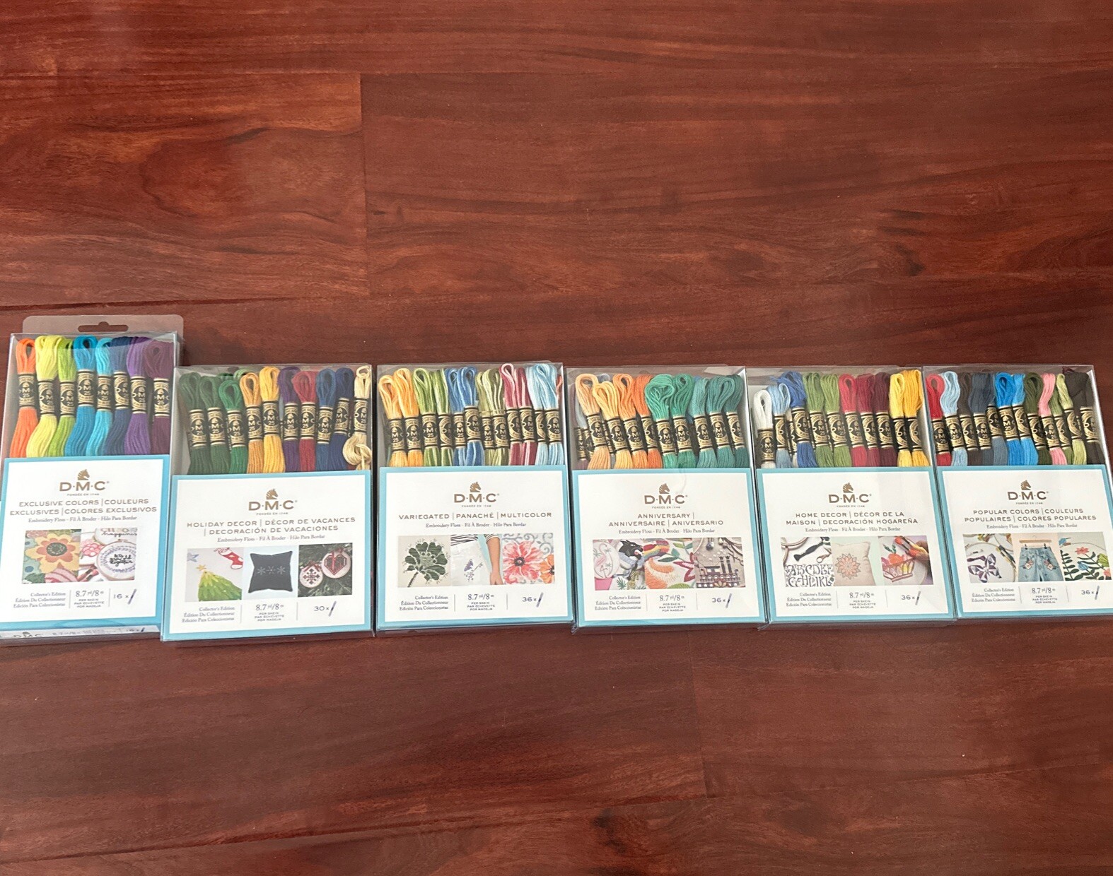 DMC Embroidery Thread Floss Collector's Editions Lot of 6 Sets, Total ...