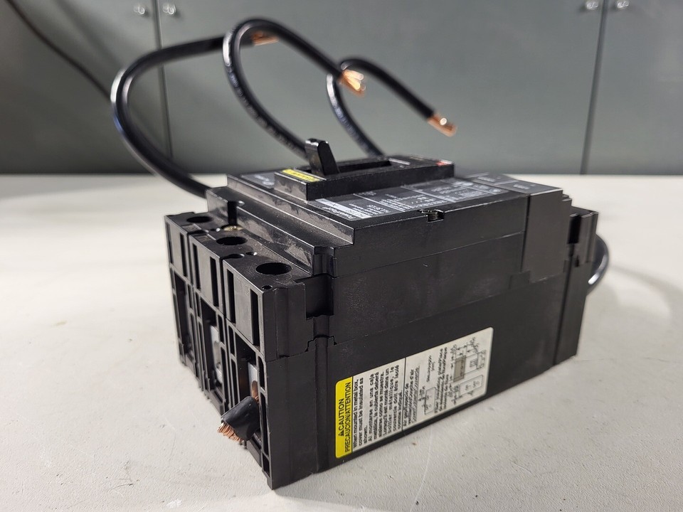 SQUARE D 125 Amp, 3 Pole, 600 volts Circuit Breaker HJL36125 w/ Trip ...