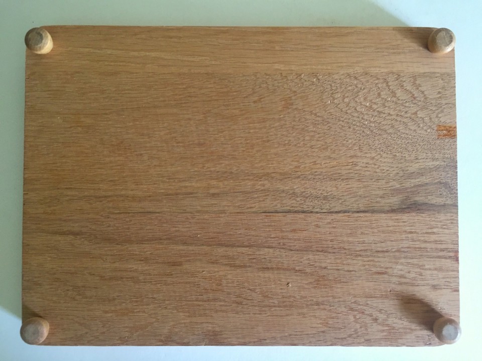 VTG MID CENTURY MODERN JAPAN FRUIT CHEESE BOARD & BAMBOO KNIVES 3PC ...