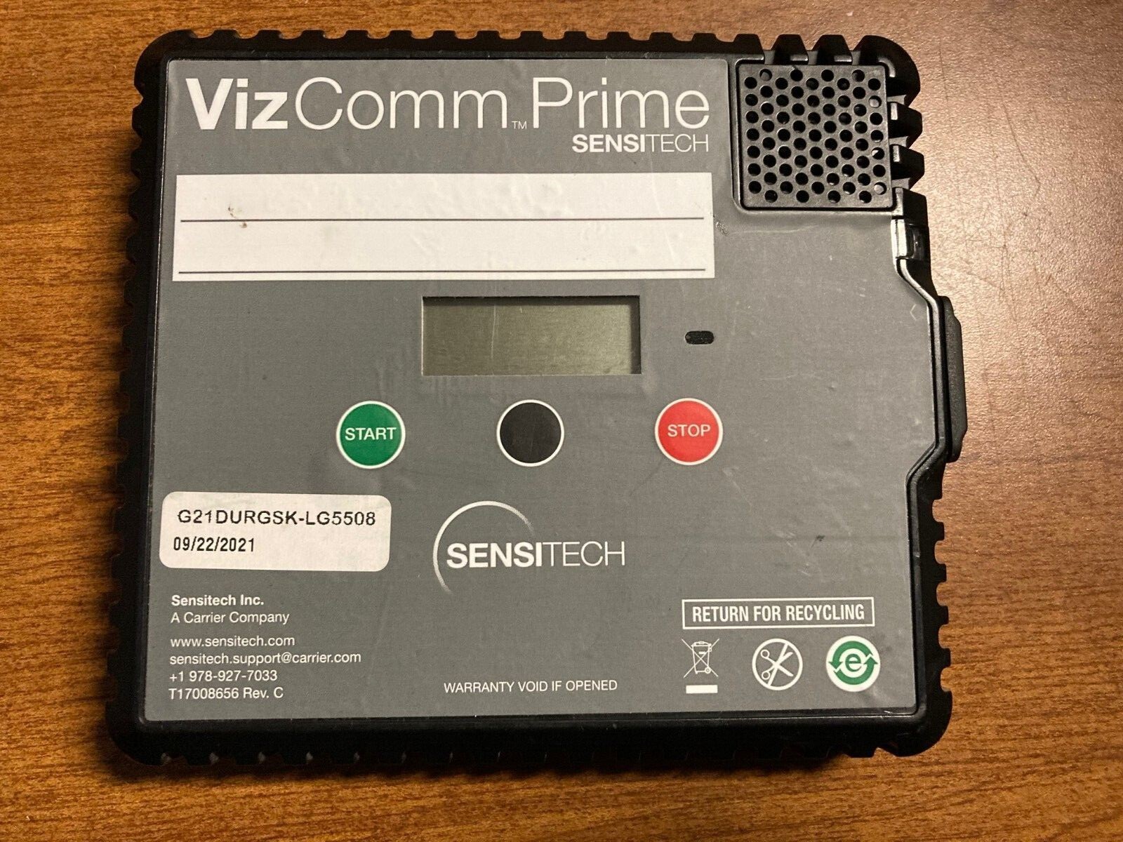Sensitech VizComm Prime Logger Tracker T11012820 | eBay