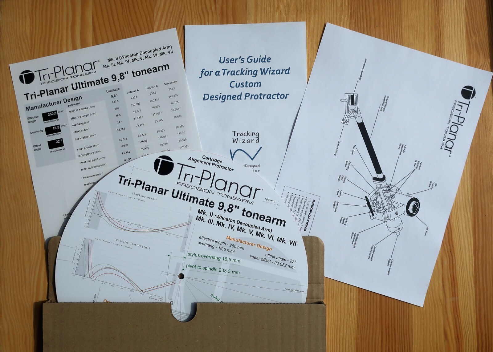 Tri-Planar Ultimate 9.8" Mk II (Wheaton) - Mk VII Tonearm Alignment ...