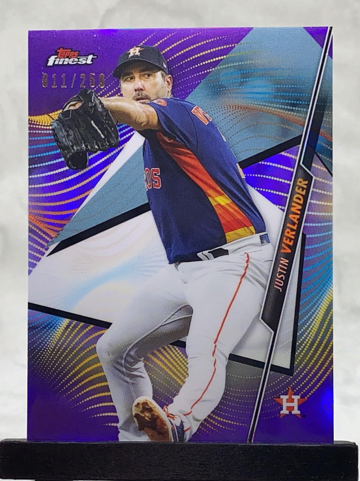 2020 Topps Finest - Purple Refractor #71 Justin Verlander /250 for sale ...