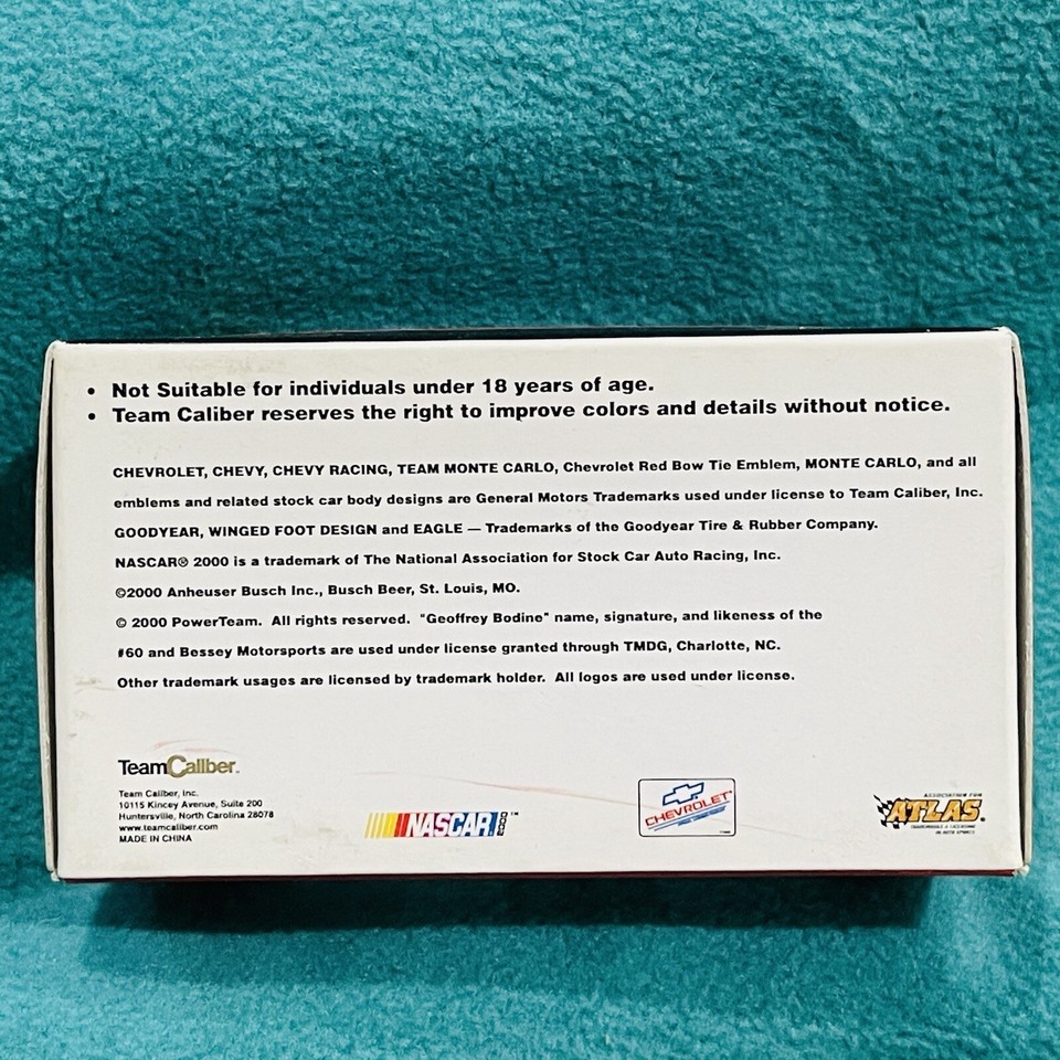 Team Caliber Owners Series #60 Geoffrey Power Team 1:64 NASCAR Limited ...