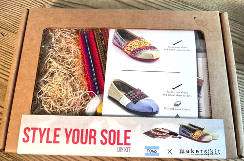 Toms 'Style your sole' DIY Makers Art Shoe Design Art Kit | eBay