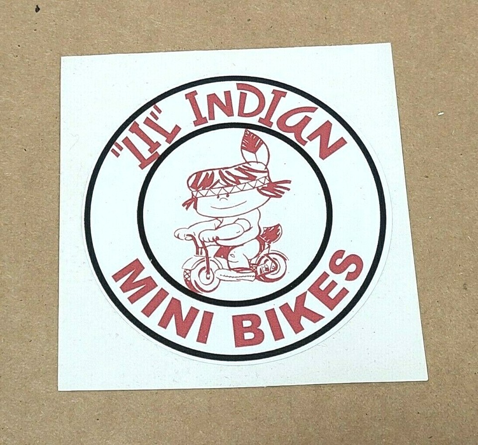 Vintage and New LIL INDIAN Mini Bike Decal Stickers | eBay