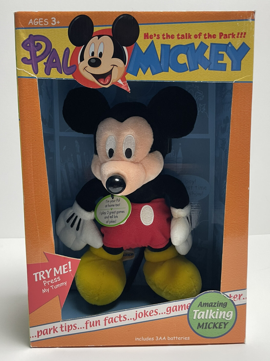 2003 DISNEY WORLD Plush PAL MICKEY MOUSE TALKING Interactive DOLL NEW ...