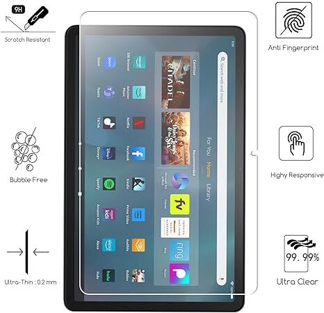 Max 11 Screen Protector Tempered Glass Screen Protector for Amazon 2 ...
