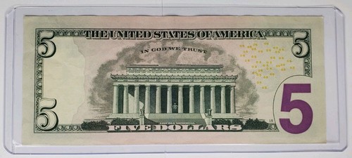 LUCKY 7777, 6 Of A Kind Trinary $5 Five Dollar Bill Fancy Serial Number ...