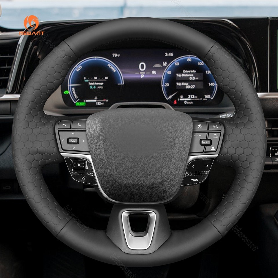 MEWANT DIY Stitch Steering Wheel Cover for Toyota Crown 2023-2024 Camry ...