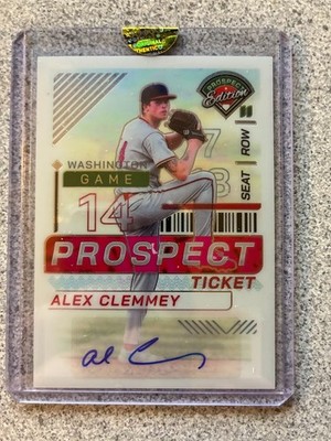 2024 Panini Prospect Edition Alex Clemmey #200 Premium Auto Nationals ...