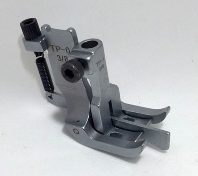 DOUBLE NEEDLE WALKING FOOT WITH SPRING LOADED CENTER GUIDE 3/8" for ...