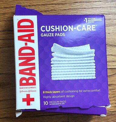 Band Aid 3" x 3" Gauze Pads (10 pads per box) | eBay
