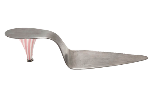 Pampered Chef Pink Striped High Heel Cake pie server Wedding | eBay