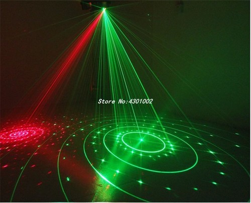 4in1 LED Effect Laser Flash Gobo Strobe Butterfly Derby Light Disco ...