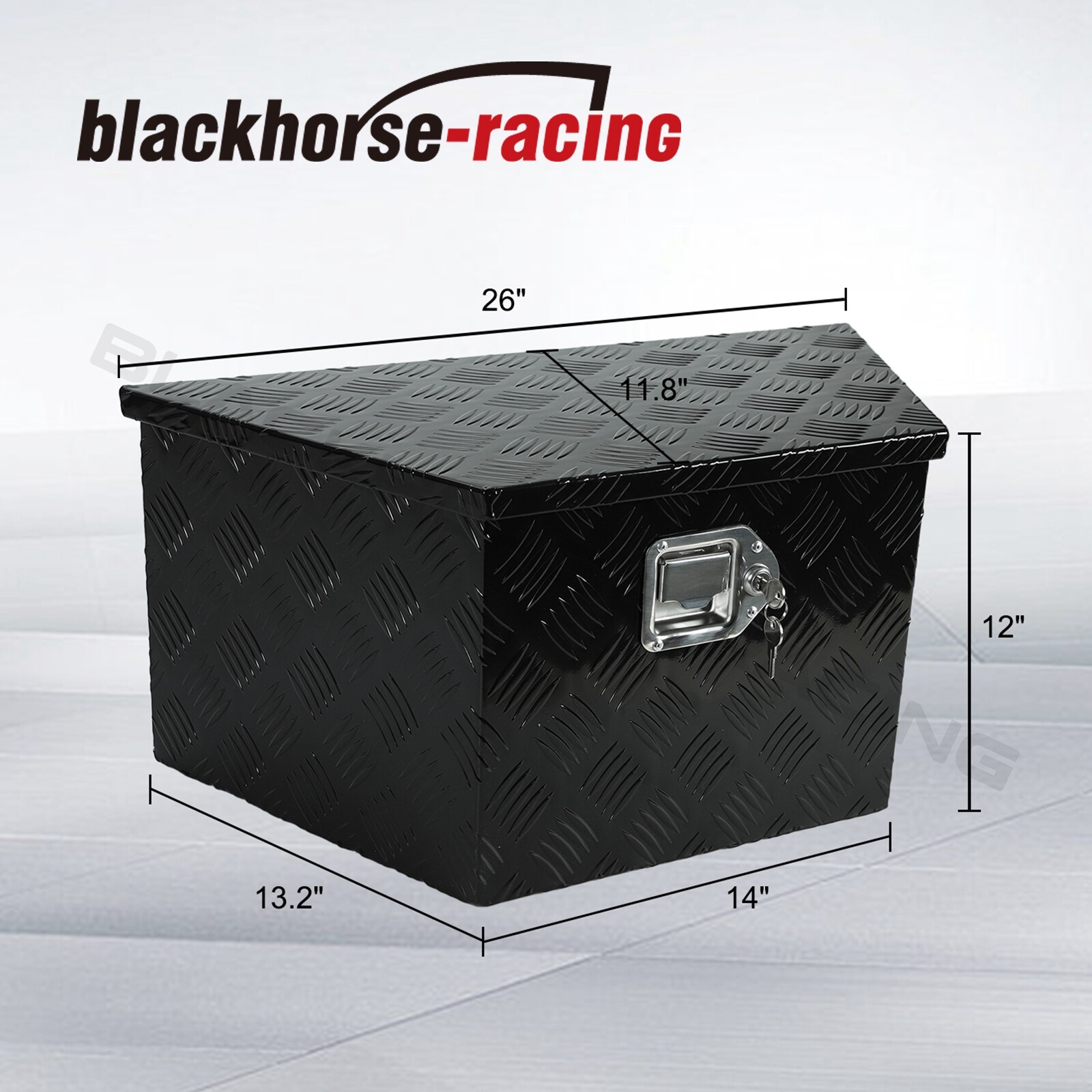 26"X13.3"X12" Aluminum Trailer Tool Box Heavy Duty Utility Tool Storage ...