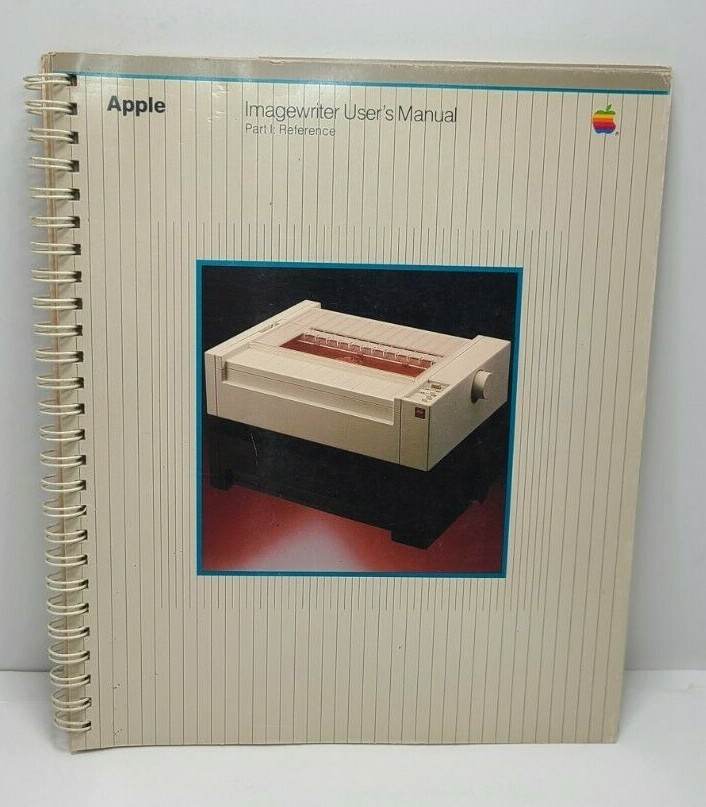 OEM Apple Macintosh Imagewriter User’s Guide 1984 Part 1 Reference 030 ...