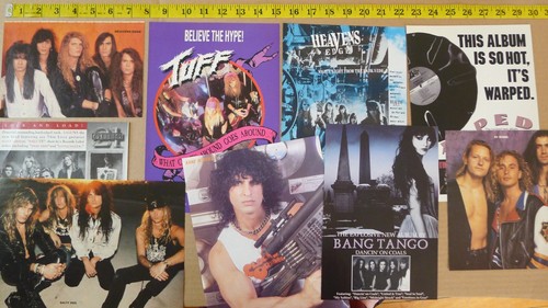 GLAM METAL clipping LOT hair TUFF Kane Roberts HEAVENS EDGE salty dog ...