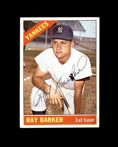 Ray Barker Signed 1966 Topps New York Yankees Autographed | eBay