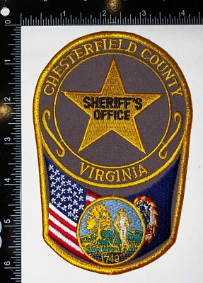 VINTAGE Chesterfield County Virginia Sheriff’s Office Police VA Patch ...