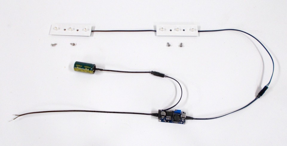 WARM WHITE LED LIGHT KIT 5/25V ANALOG & DIGITAL OPERATIONS LGB LONG CAR ...