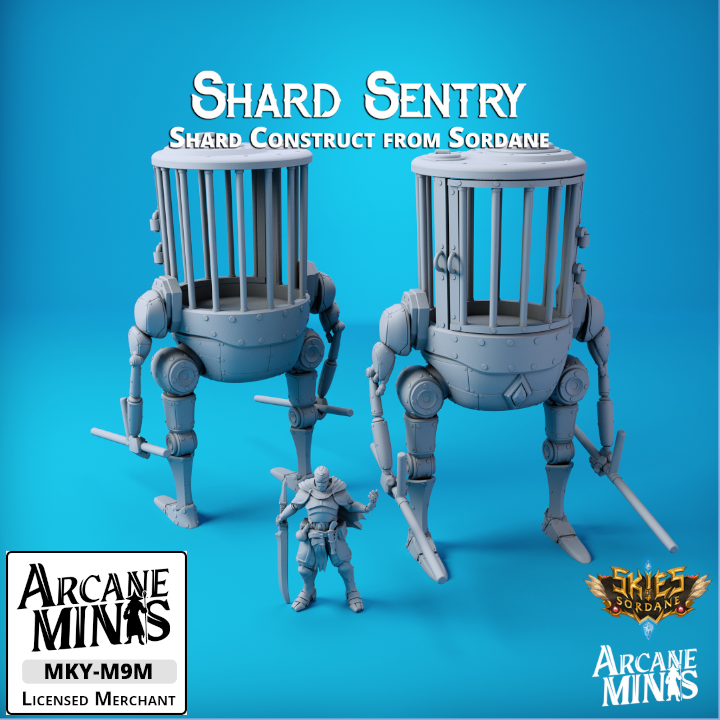 D&D Miniature Shard Sentry Construct Robot Jailer Patrolman Dungeons ...