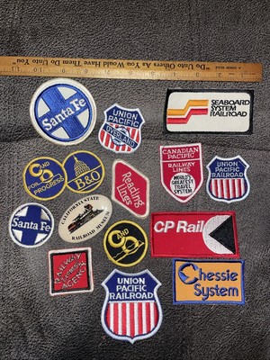 Vintage United States Railroad Patches Lot of 14 Various Embroidered ...