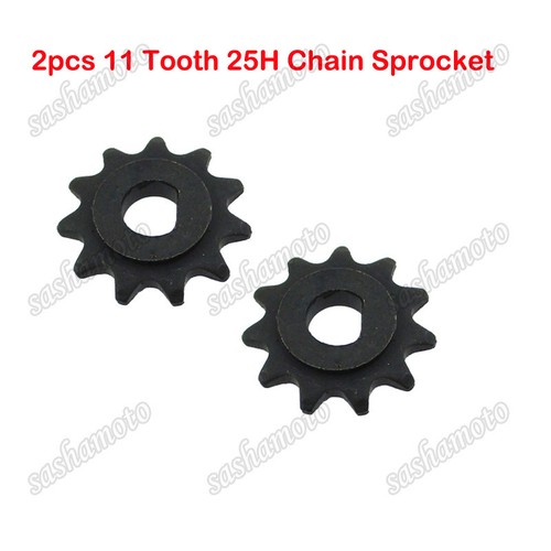 11 Tooth Sprocket 25H Chain For Motor Pinion Gear MY1020 Motor Electric ...