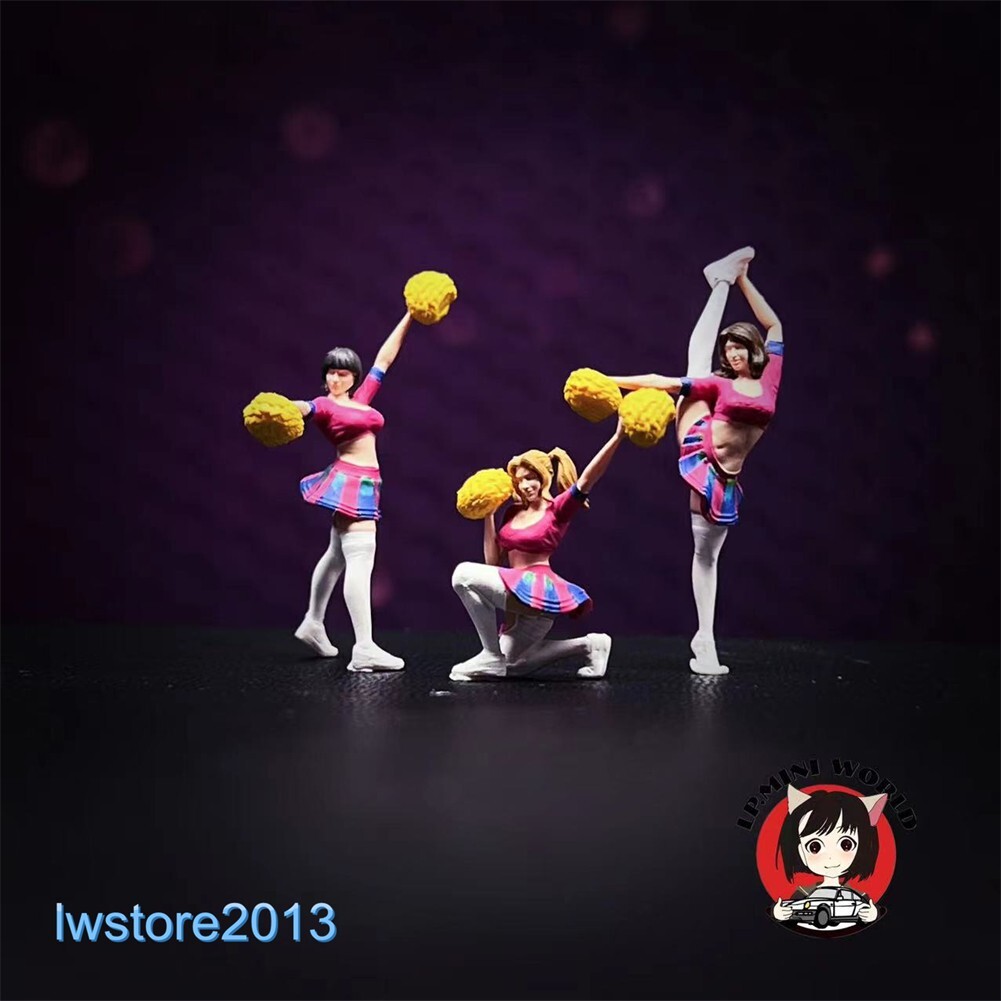 1/87 Cheerleading Girl Scene Props Miniatures Figures Model For Cars ...